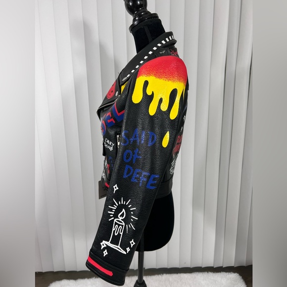 Nevada Love | Jackets & Coats | Nevada Love France Faux Vegan Studded ...